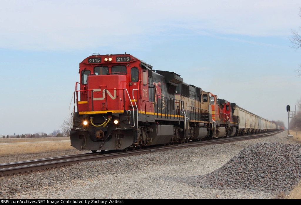 CN 2115 BNSF 9794 4469 CN 2106